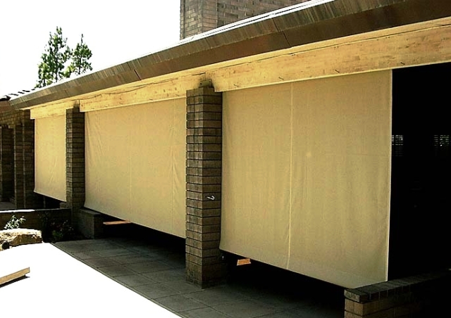 Patio Roll Shades – Phoenix Tent and Awning Company